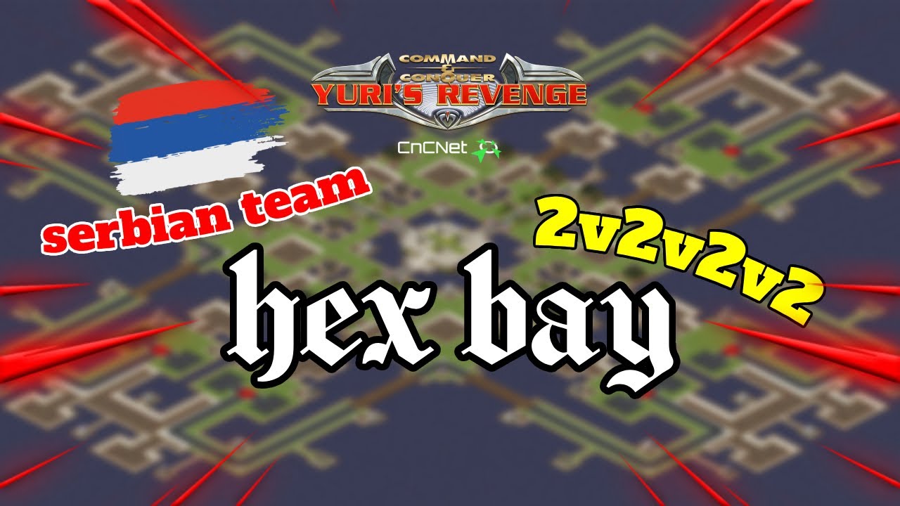 Command & Conquer: Red Alert 2 Yuri's Revenge - Hex Bay - 2v2v2v2 (serbian team) - YouTube