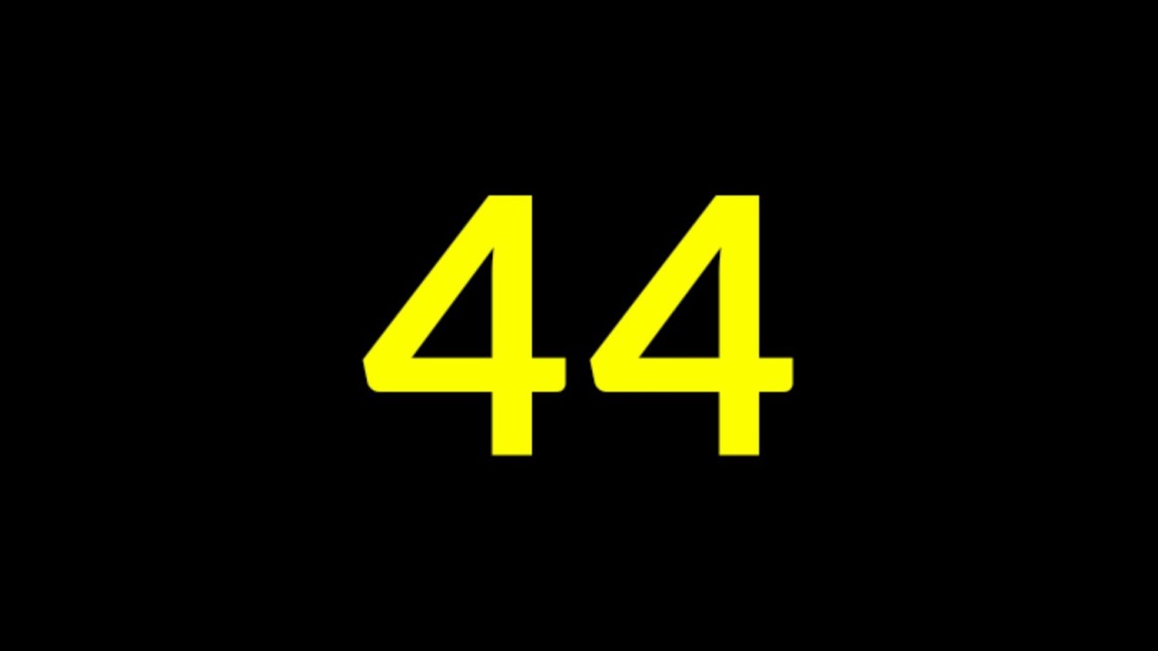 44 Second Countdown Timer With Sound Effect - YouTube