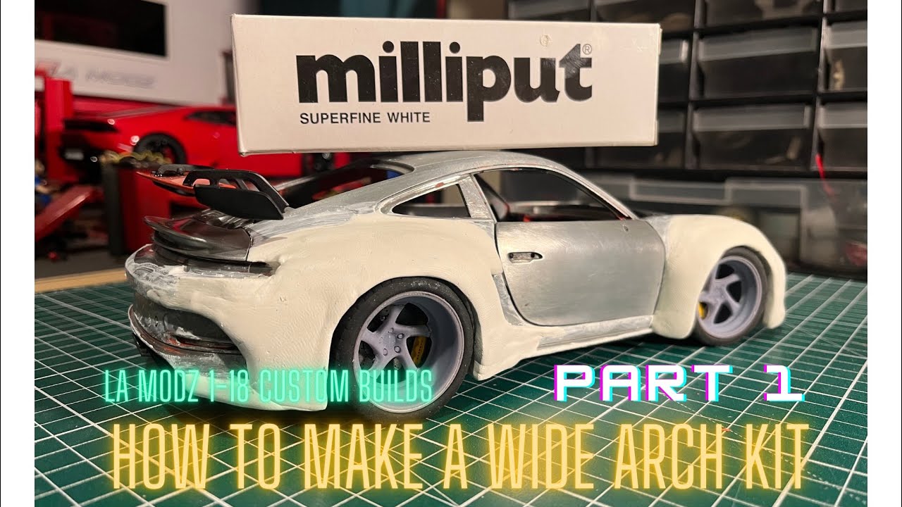 How to make wide arches (wide body) for Diecast model cars using ...