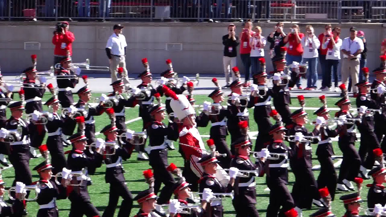 OSUMB Pregame Part 1 Ramp Buckeye Battle Cry Maryland Victory Song OSU ...