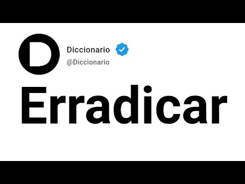 Erradicar Significado En Español - YouTube