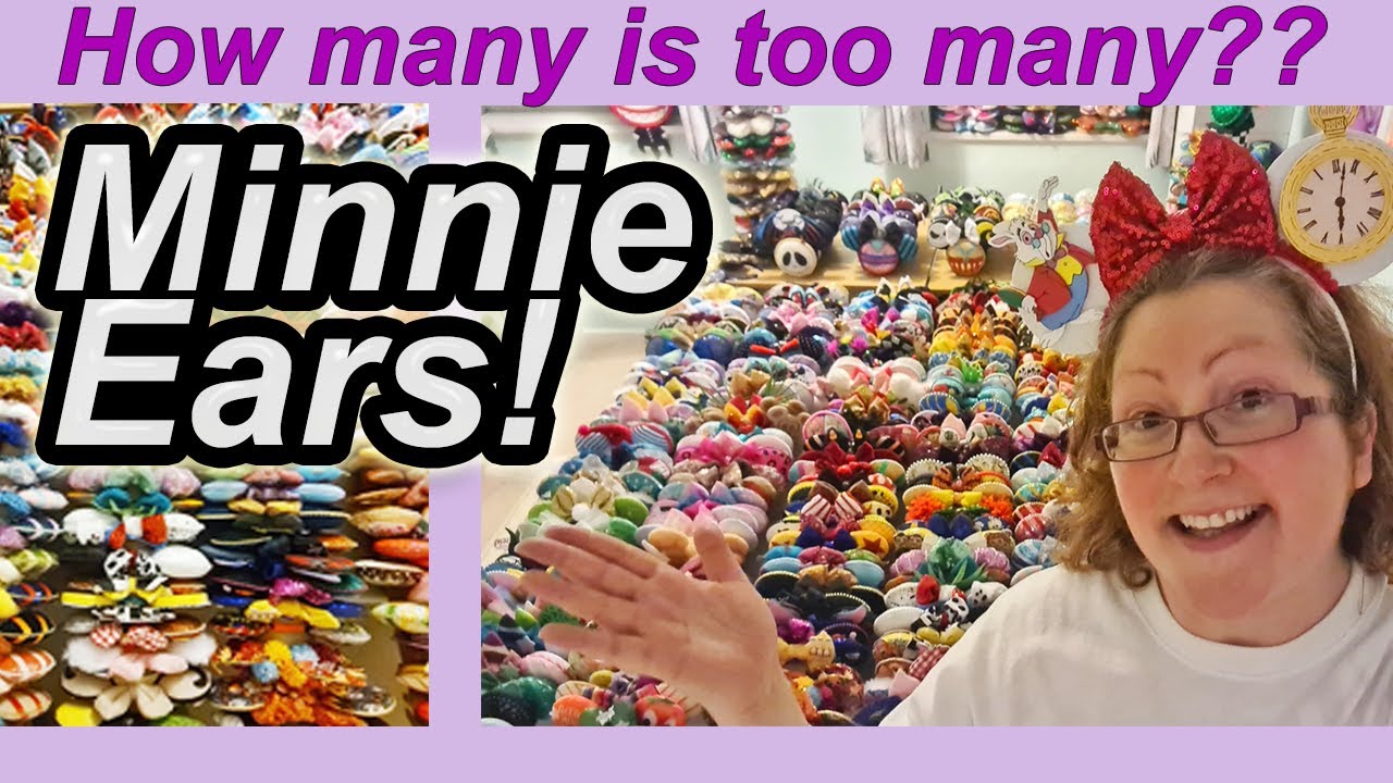 Massive MINNIE EAR Collection 🎀 Disney ears - YouTube