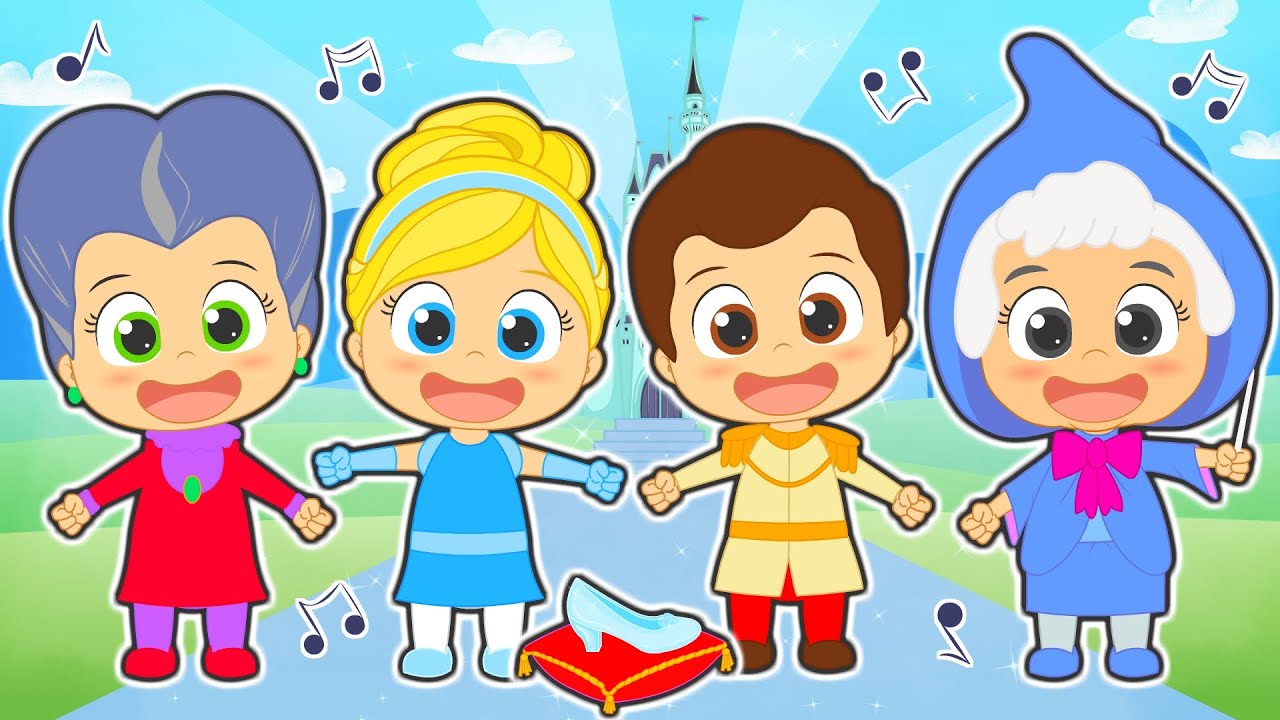 FINGER FAMILY 👸 Cinderella and The Fairy Godmother - YouTube