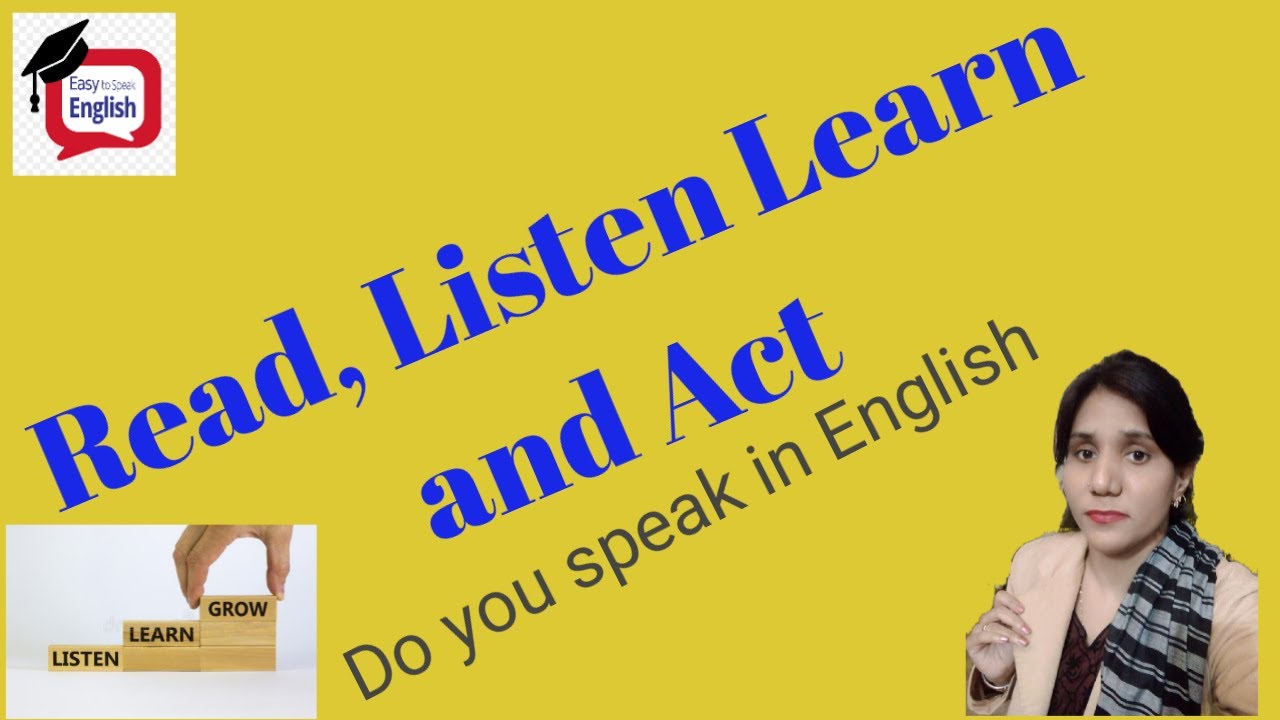 Read Listen Learn and Act 👍 ️😇 - YouTube