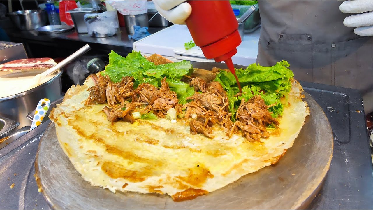 Chinese Crepe Jian Bing | chinese street food - YouTube