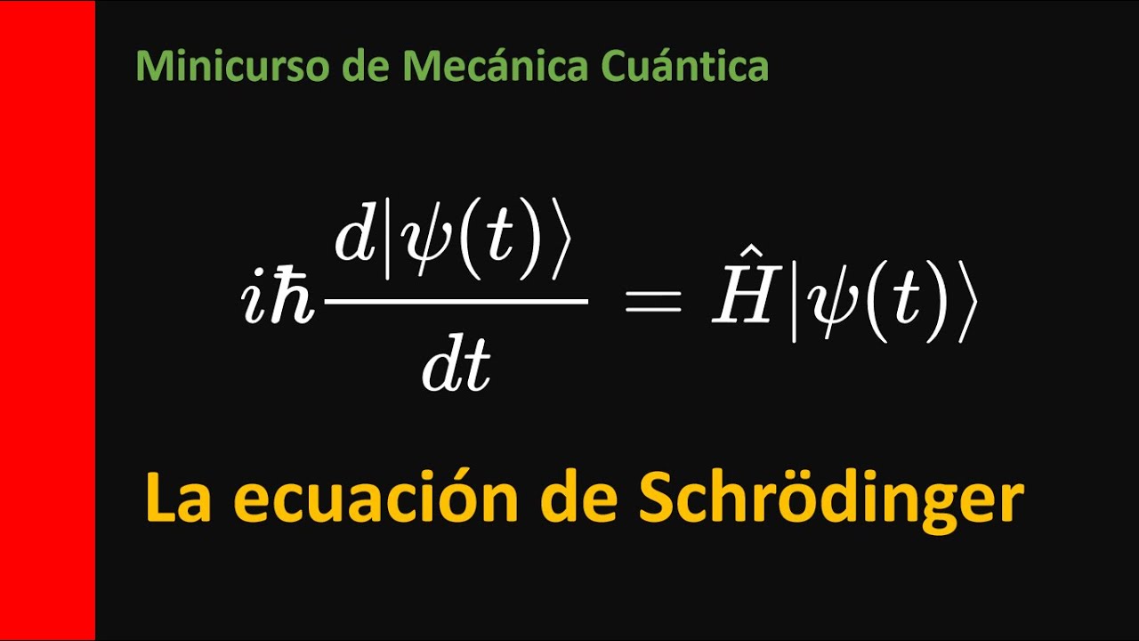 La ecuación de Schrödinger!! Explicada! MMC3 - YouTube