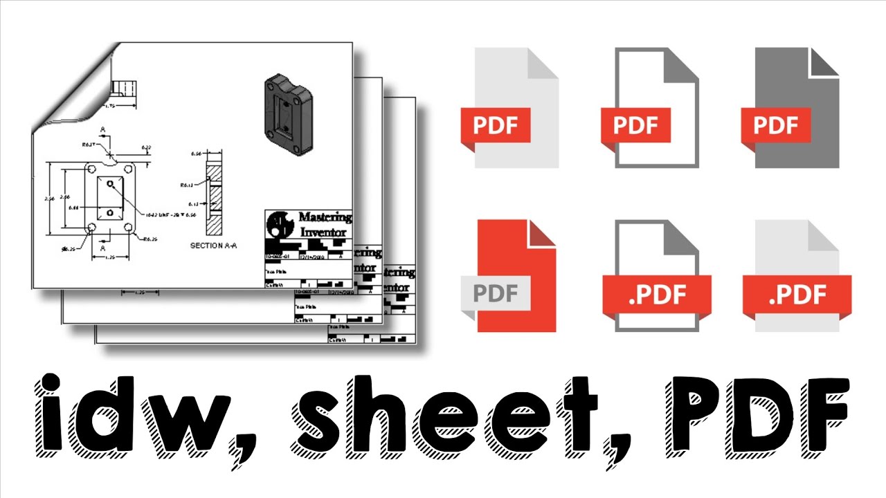 Autodesk Inventor, Mengexport semua sheet idw dan beberapa sheet ke PDF ...