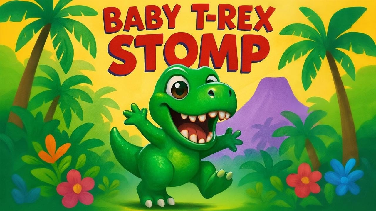 Baby T Rex Stomp | Fun Kids Song - YouTube
