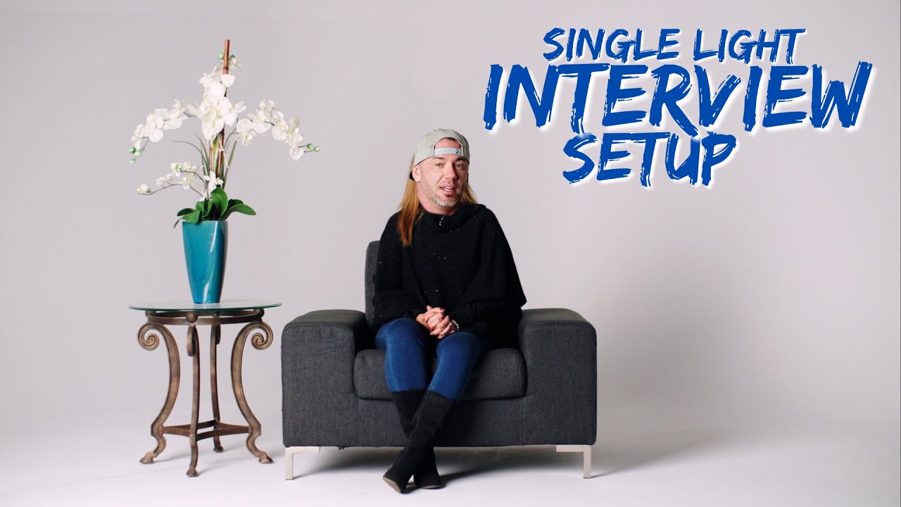 Lighting An Interview With A Single Light - YouTube