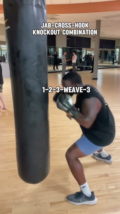 Jab Cross Hook Knockout Combination #shorts #boxing #boxingtraining #drills - YouTube