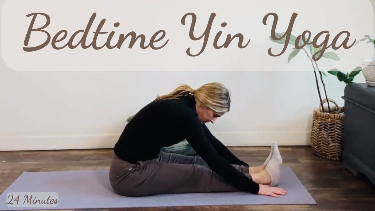 Bedtime Yin Yoga | Relax to Fall Asleep - YouTube