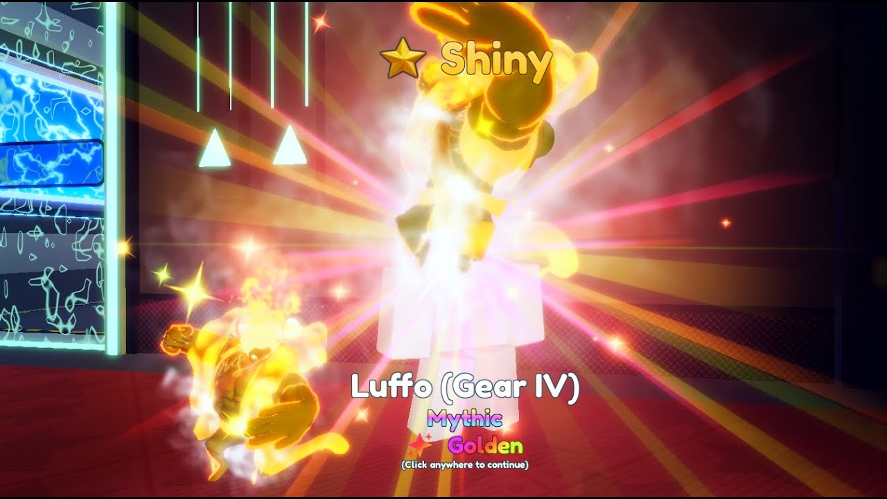 SHINY LUFFY EVO SHOWCASE(GOLDEN) IN ANIME ADVENTURES - YouTube