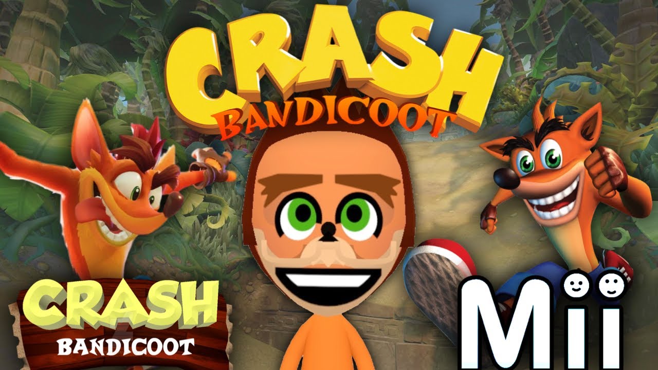 Mii Maker How to Create CRASH BANDICOOT! - YouTube