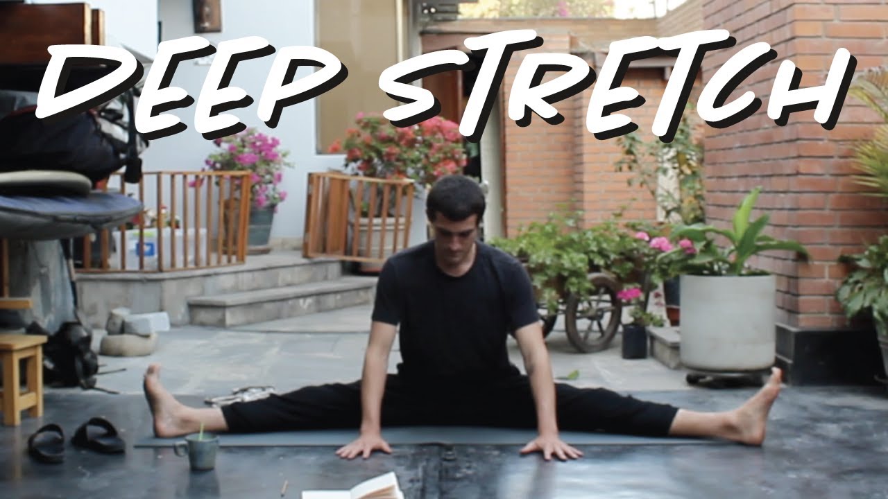 DEEP Lower Body Stretch - Relaxing Follow Along - YouTube