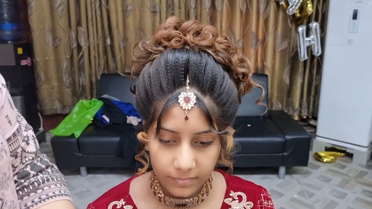 HairStyle For Mehndi/Mayon Function || Braid Hairstyle Tutorial - YouTube