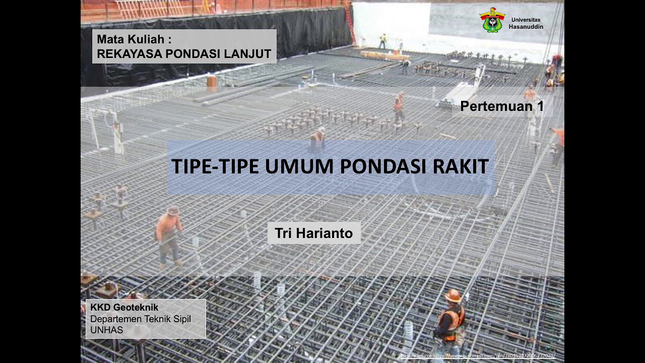 Week 1 Pondasi Rakit : Tipe Umum Pondasi Rakit - YouTube