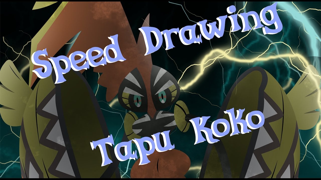 Speed Drawing - Tapu Koko - YouTube