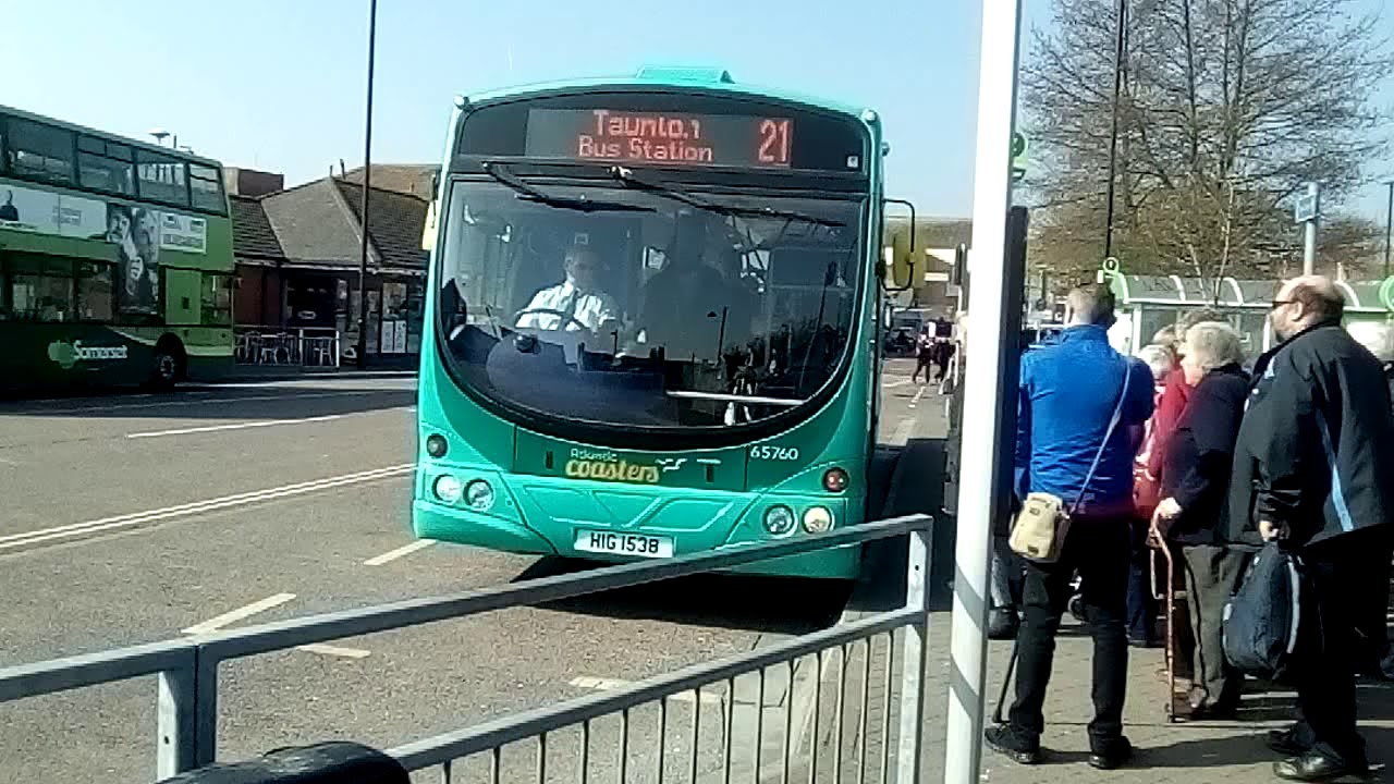 The ex cornish Atlantic coaster bus at Bridgwater bus station today ...