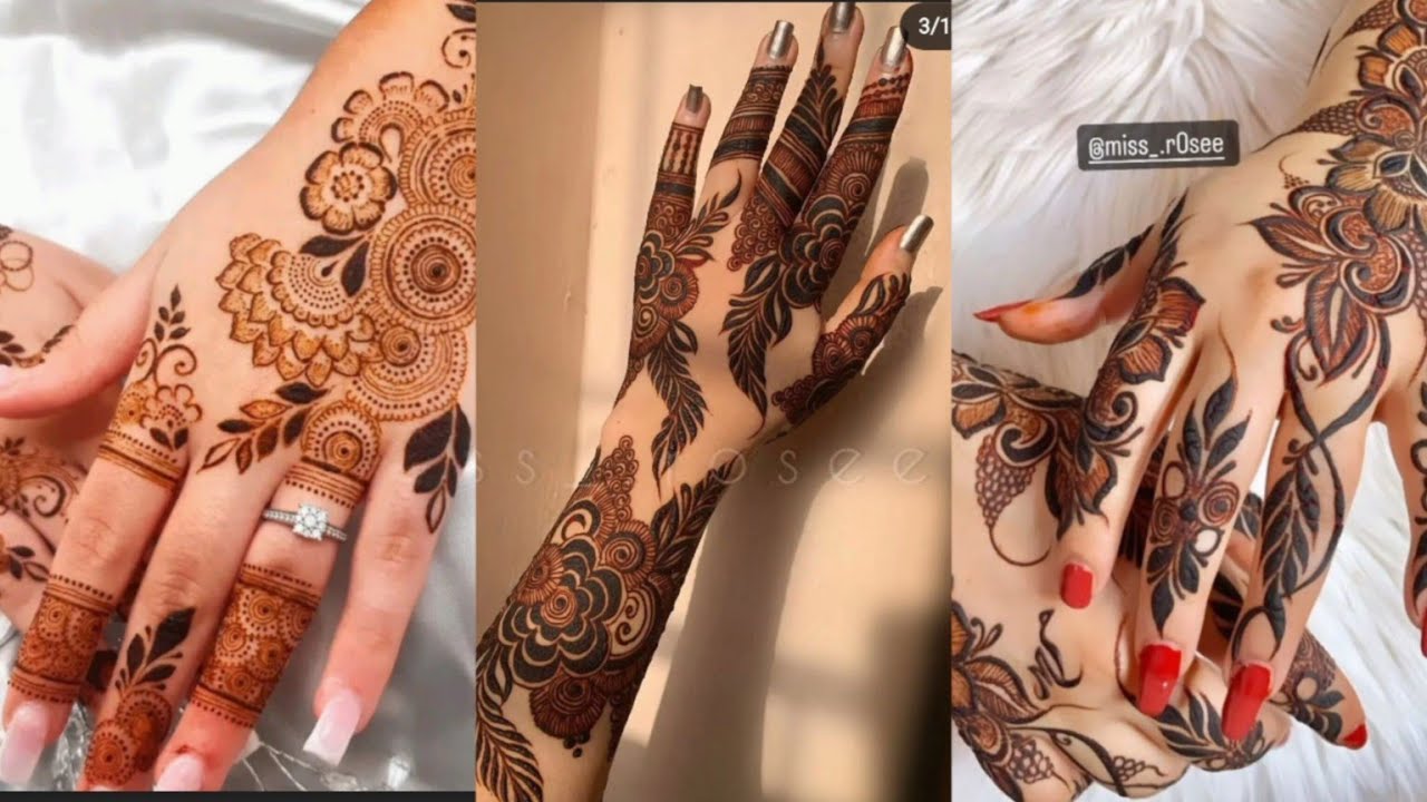 simple & unique mehndi design | for mehndi lovers - YouTube