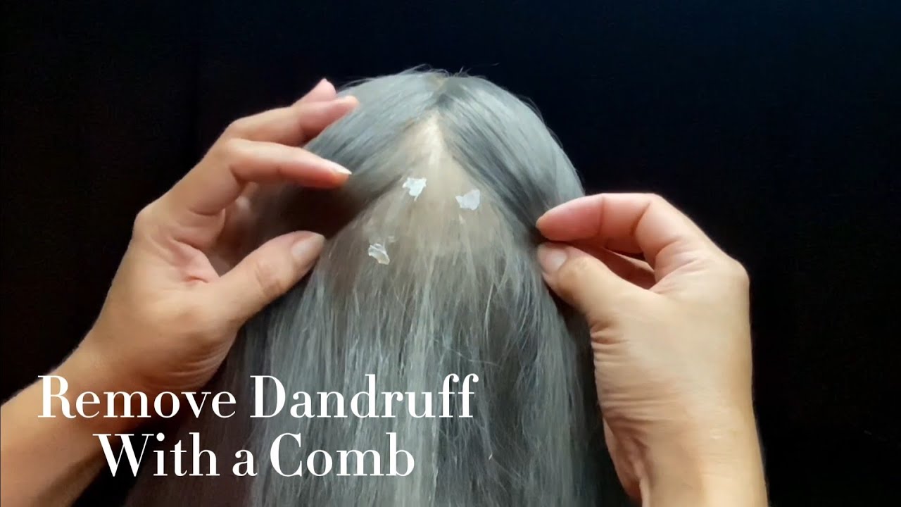 ASMR Remove Dandruff With a hair comb and you feel sleepy | No Talking ...
