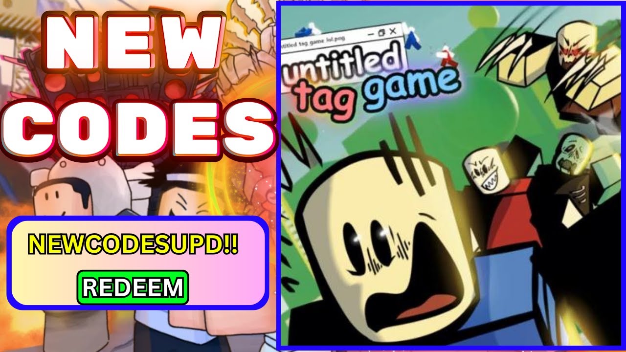 ⚠️New⚠️ ALL WORKING UPDATE CODES For Untitled Tag Game- Roblox Untitled ...