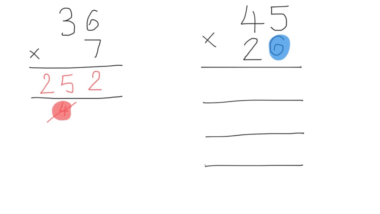 Year 5 compact multiplication - YouTube