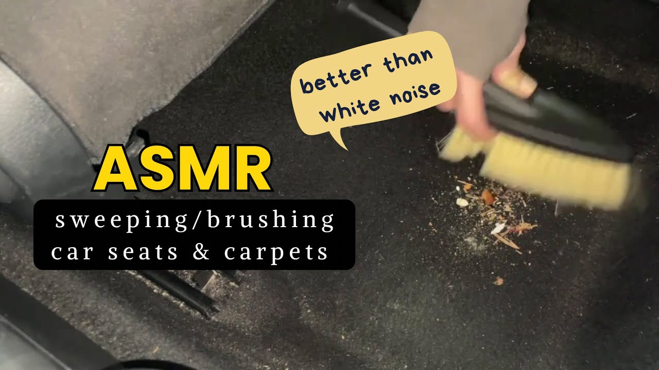 fall asleep to this satisfying sweeping dirts off car carpet and floor ...