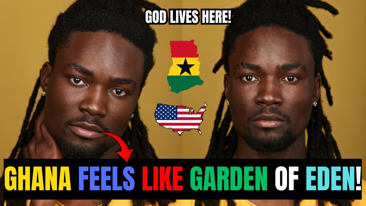 🇬🇭🇺🇸 GHANA FEELS LIKE GARDEN OF EDEN | AFRICAN AMERICAN SHARES SHOCKING ...