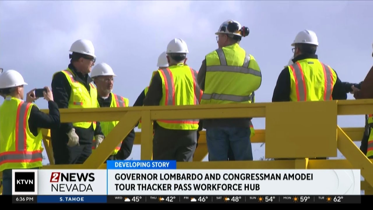 Governor Lombardo and Congressman Amodei tour Thacker Pass workforce ...