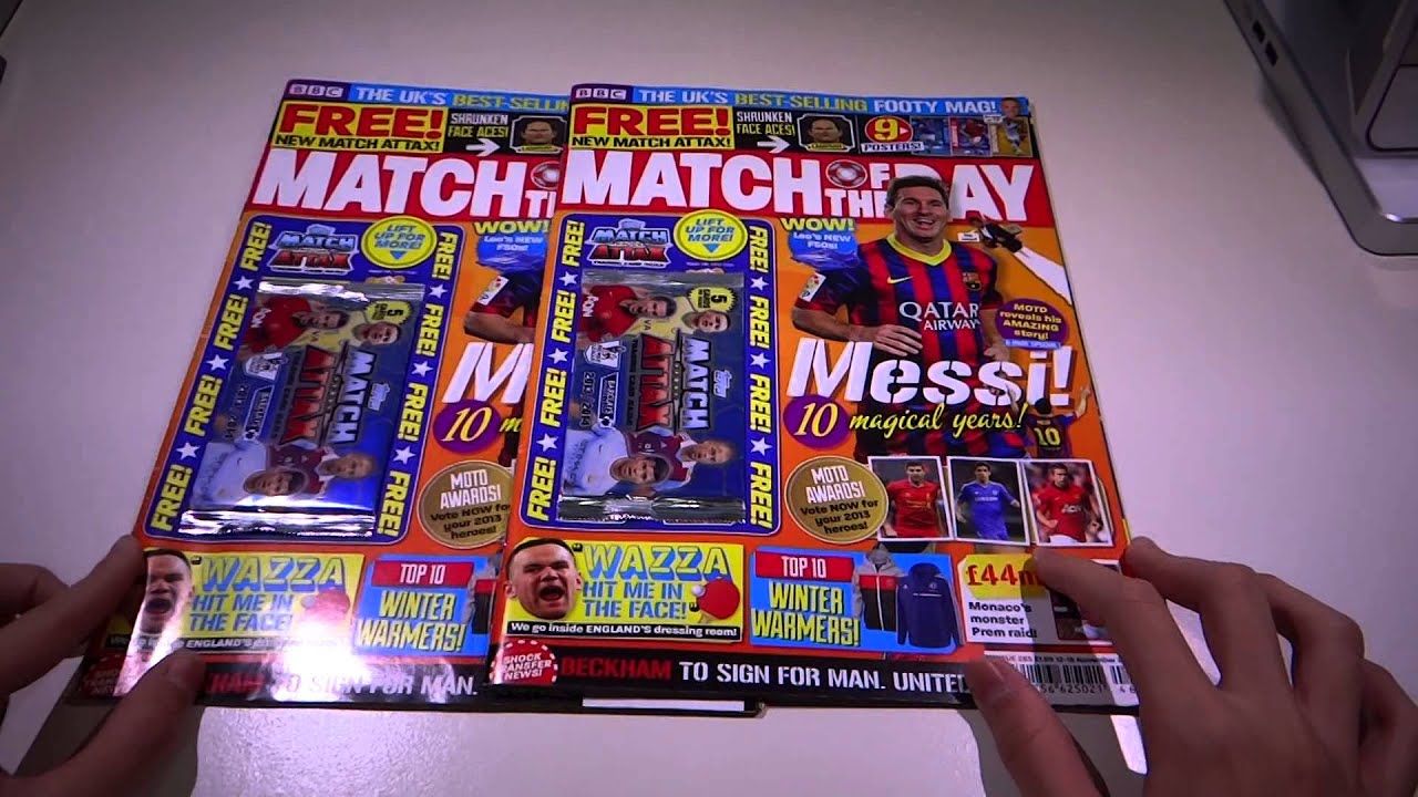 Match Attax packet + MOTD Magazine Christmas Giveaway! - YouTube