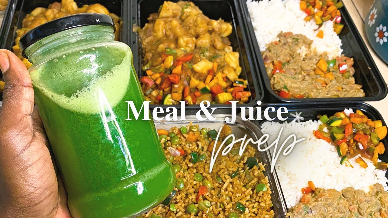 MEAL PREP & JUICE PREP with me| Living alone - YouTube