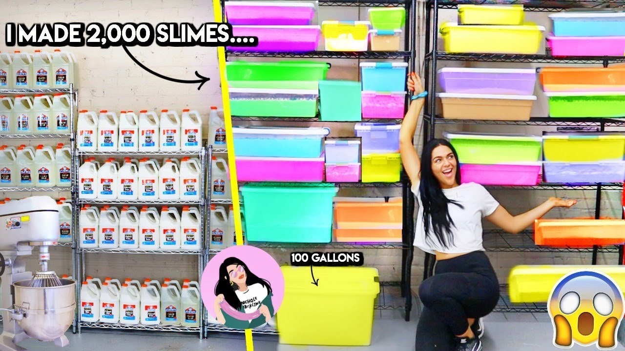 Restock My Slime Shop With Me For SLIME BASH! i made 2,000 slimes?!😱😱 ...