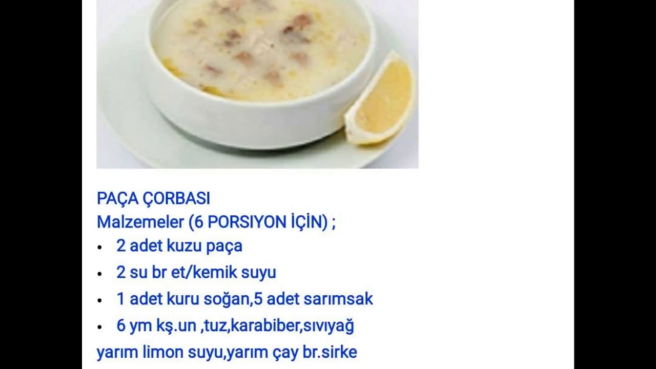 PAÇA ÇORBASI NASIL YAPILIR |PAÇA SUYU TARİFİ | Kolajen için paça|yazılı ...