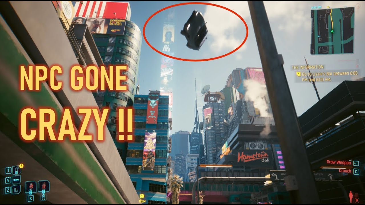 NPC gone wild in Cyberpunk 2077 - YouTube