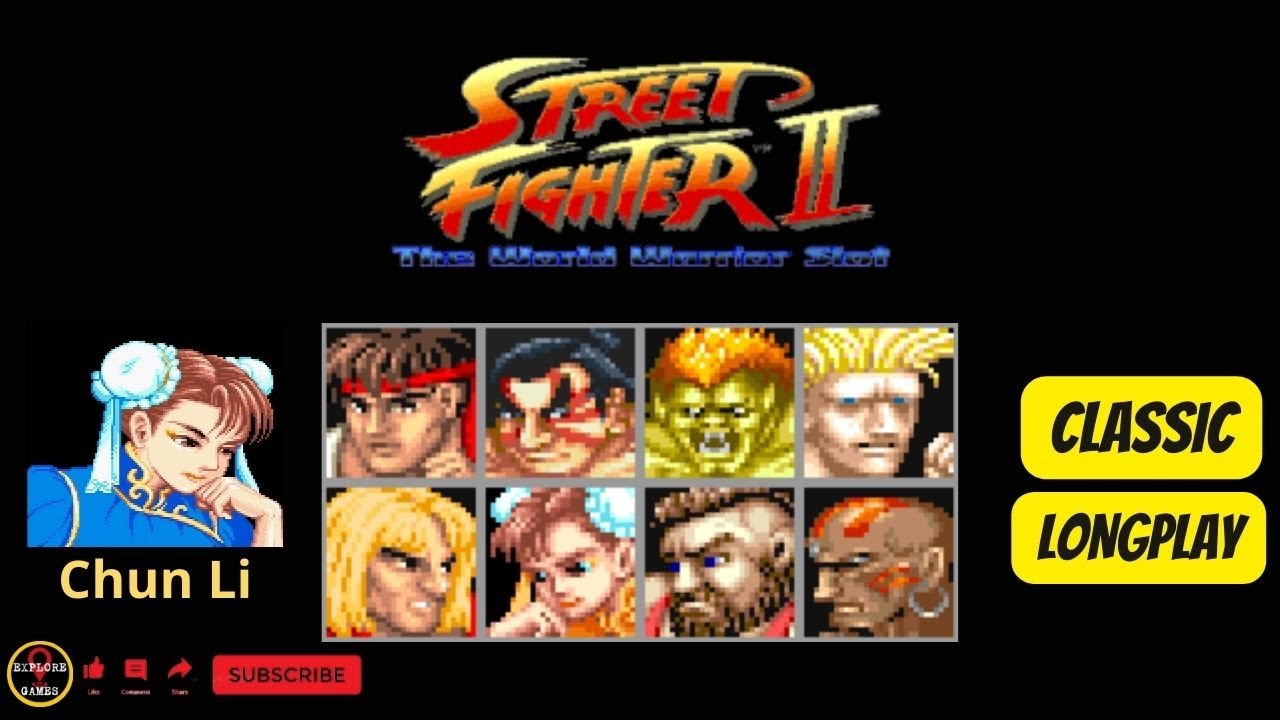 Longplay: Street Fighter II - The World Warrior - CHUN LI - [ SNES ] 🖥💻 ...