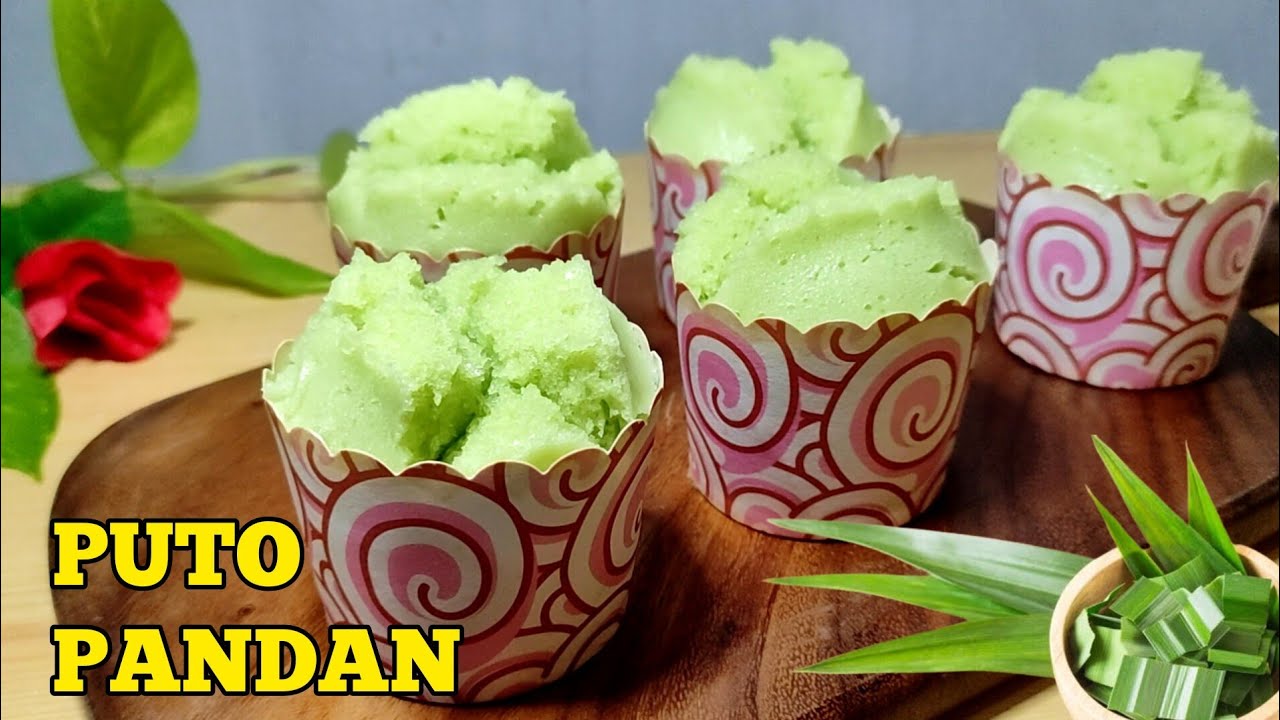 How to make "blooming" PANDAN CUPCAKE - YouTube