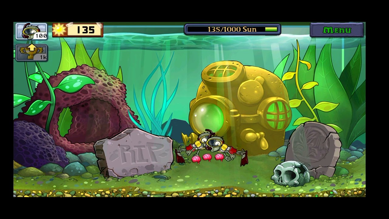 New Zombiquarium game in Plants vs Zombie - YouTube