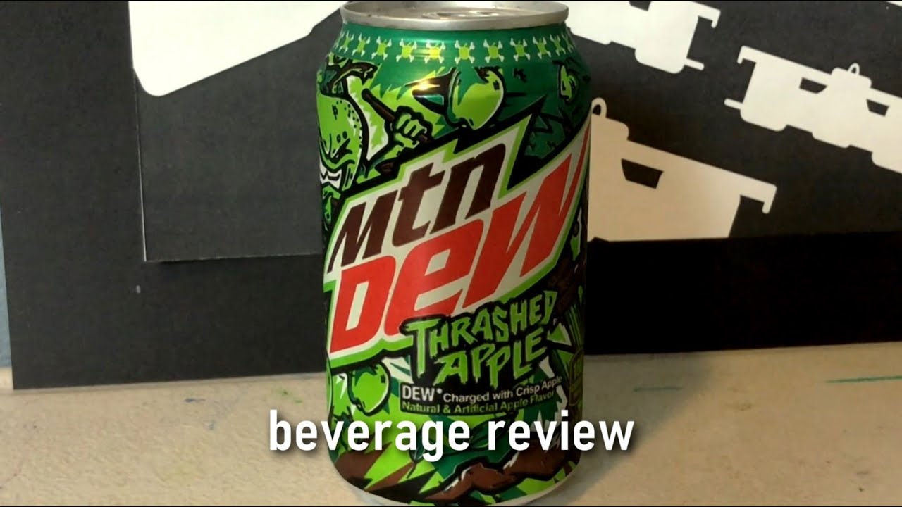 Mountain Dew Thrashed Apple Beverage Review - YouTube