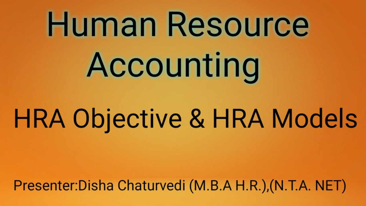 Human Resource Accounting|HRA Methods - YouTube