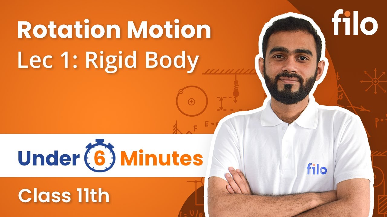 Rotation Motion | Lec 1: Rigid Body | Class 11 | Under 6 Minutes | Filo ...