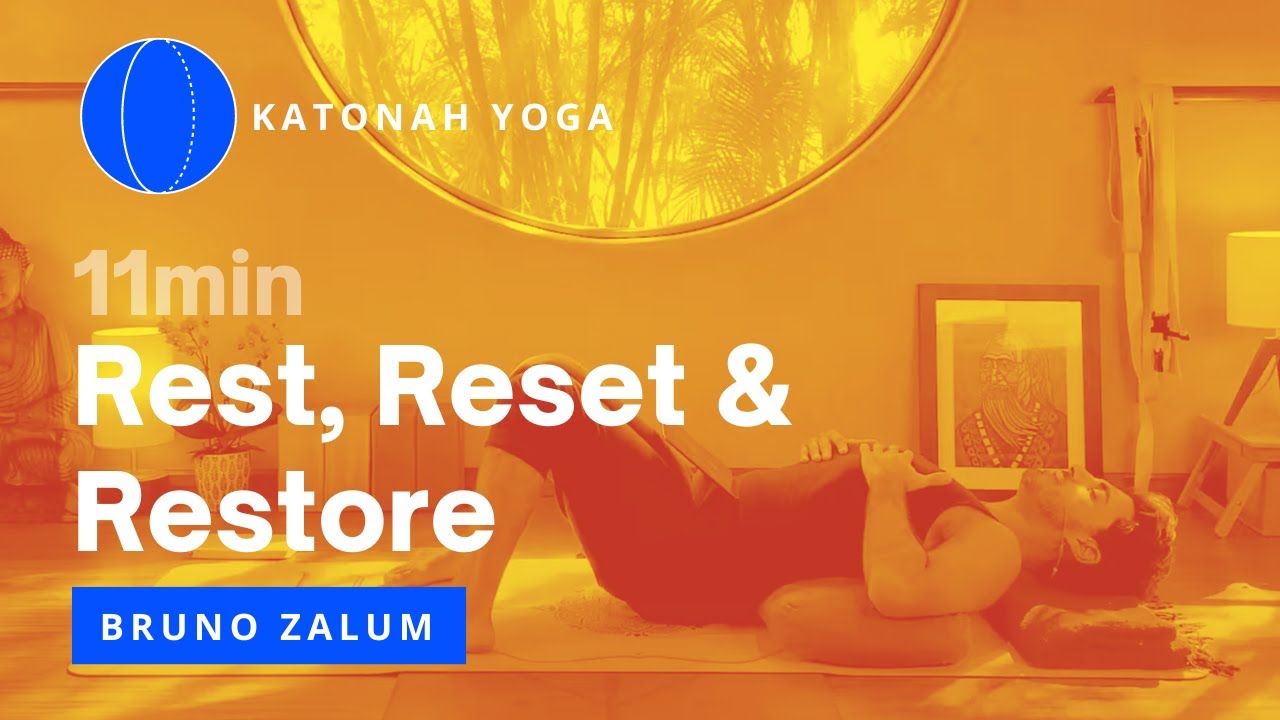 11min - Restorative Yoga For Everyone: Gentle Backbend & Twists - YouTube