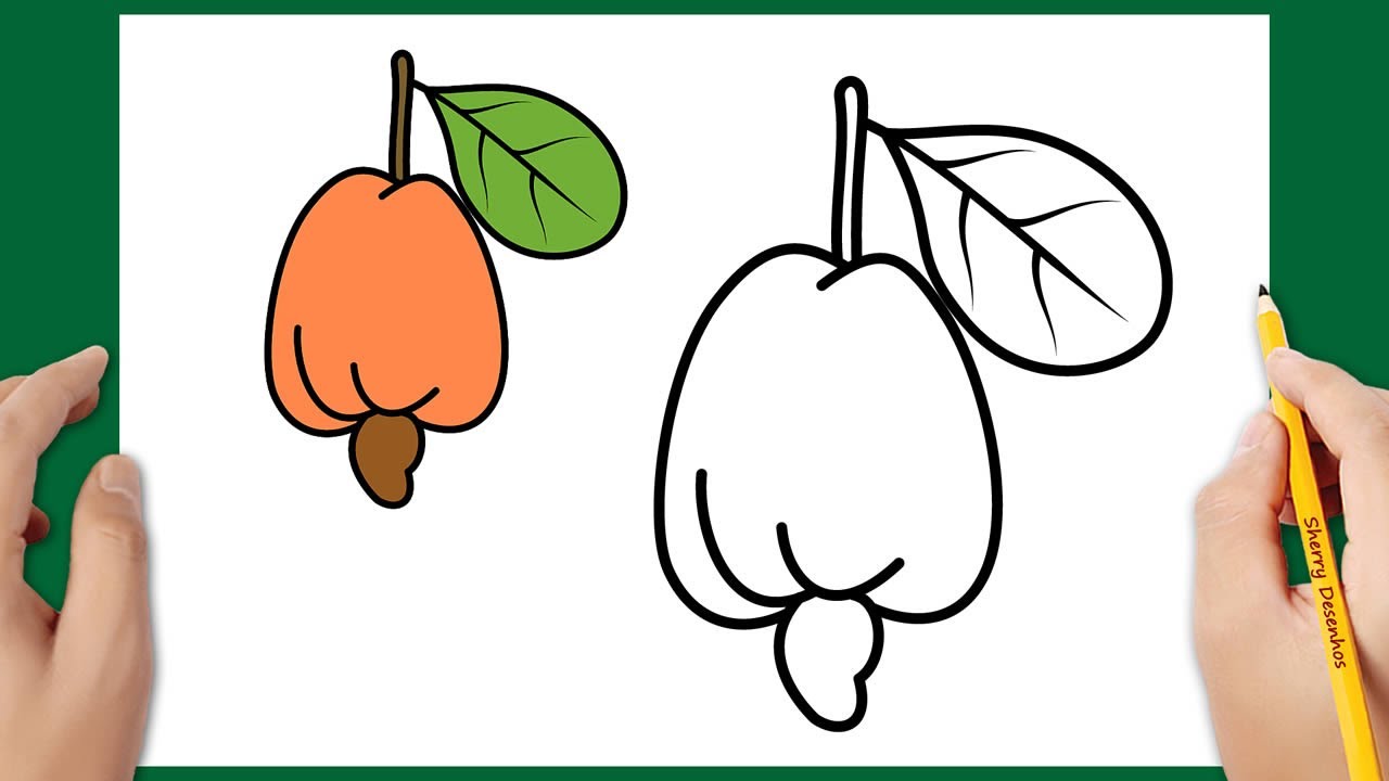 COMO DESENHAR UM CAJU SUPER FÁCIL - YouTube