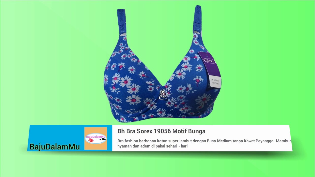Bra Merk Sorex Motif Bunga Bunga 19056 DA - YouTube