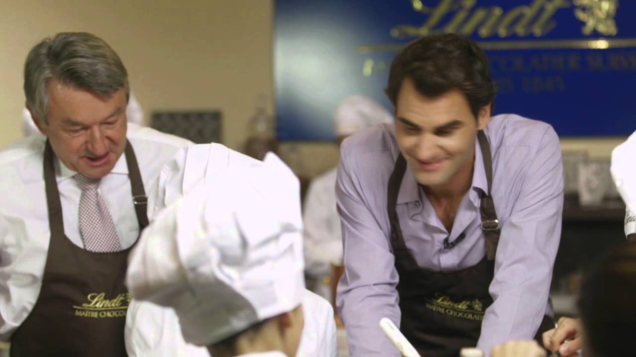 Roger Federer meets Mini LINDT Master Chocolatiers - LINDT Charity ...