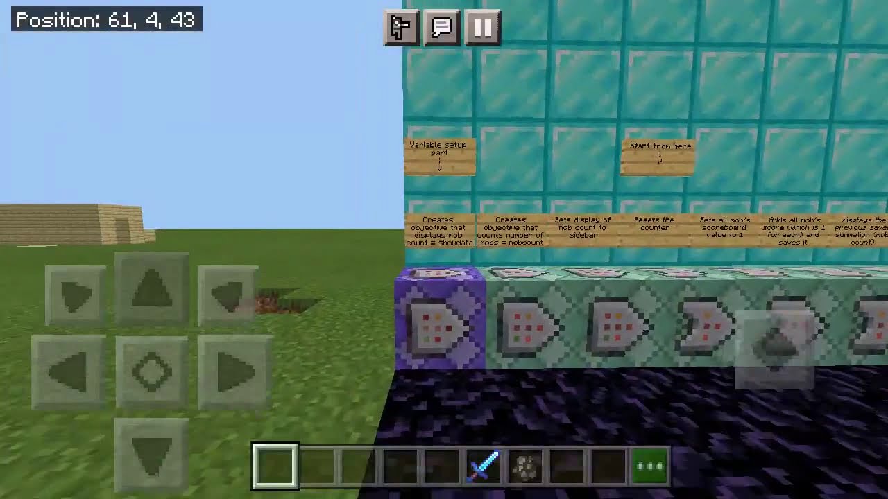 Mob Counter in Minecraft PE Bedrock (Read Description) - YouTube