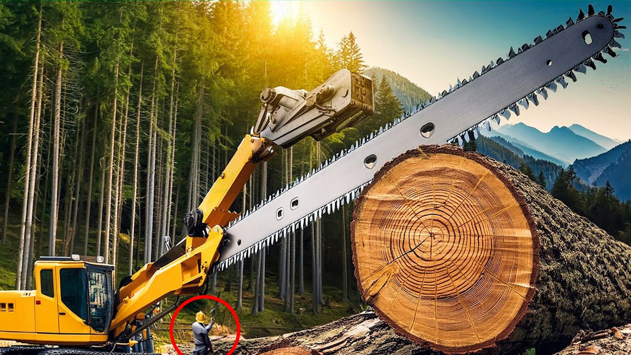World’s Biggest Chainsaw Machines – Fast Tree Cutting Power - YouTube
