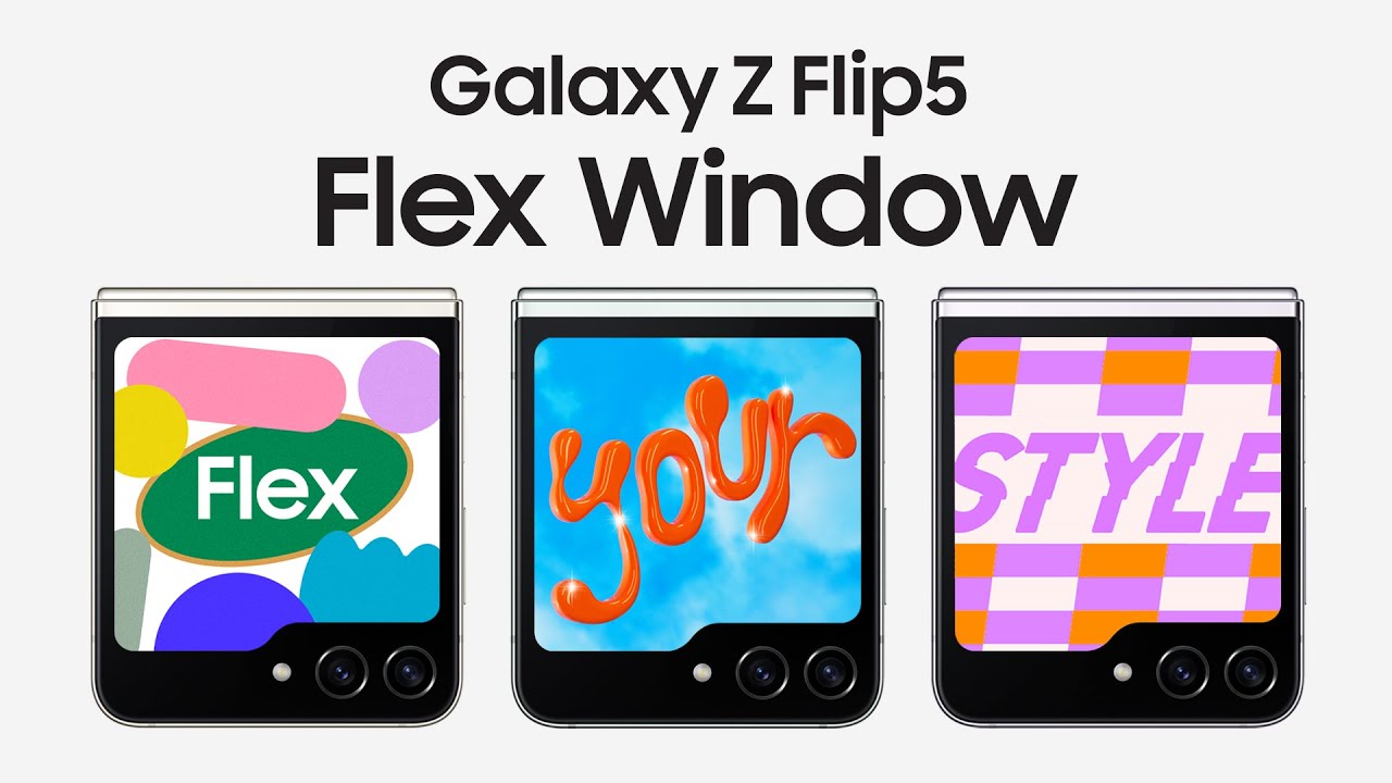 Galaxy Z Flip5: Flex Window Experience | Samsung - YouTube