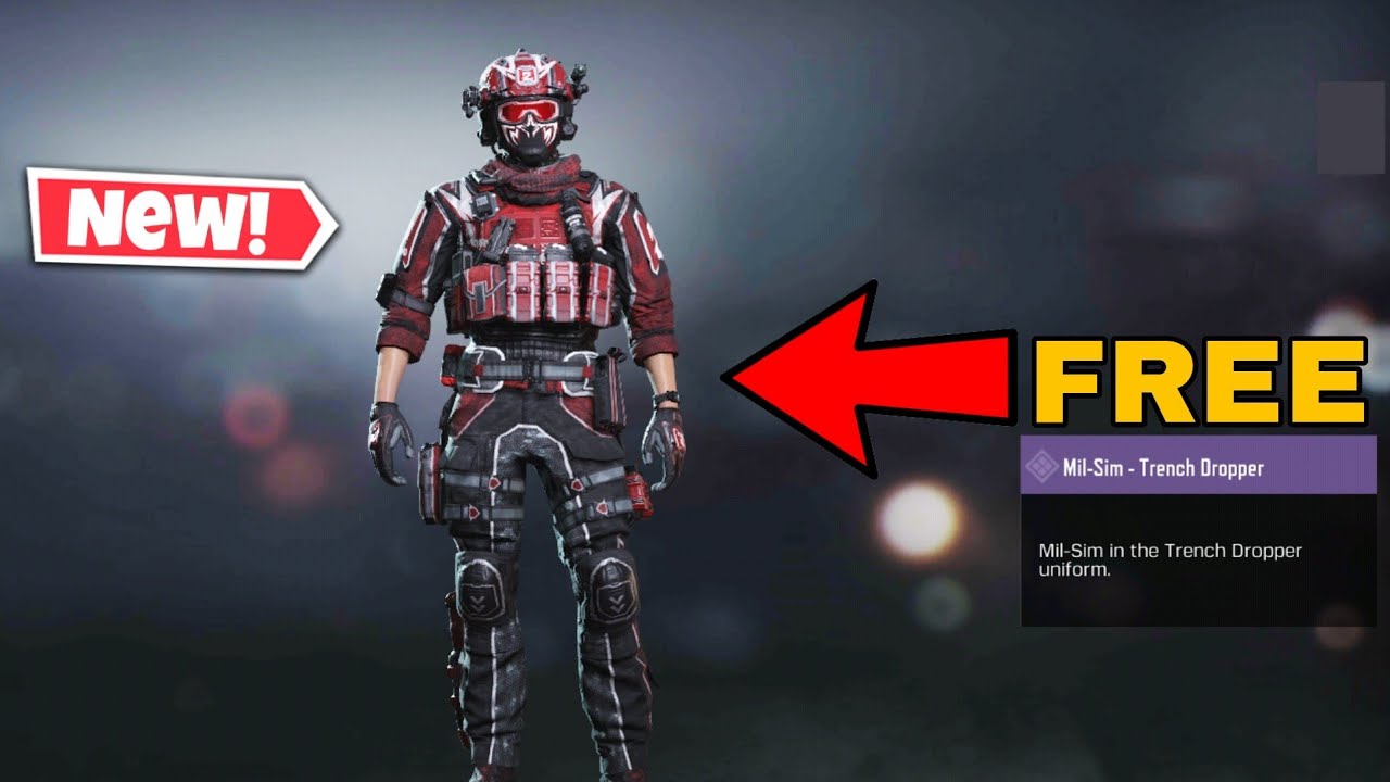 How to Get FREE Mil - Sim - Trench Dropper Character in COD Mobile ...