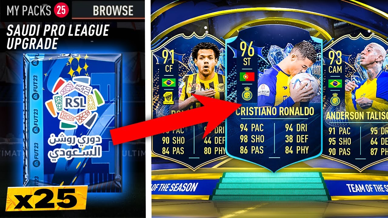 FIFA 23 25 x Saudi Pro League TOTS Upgrade Packs! - YouTube