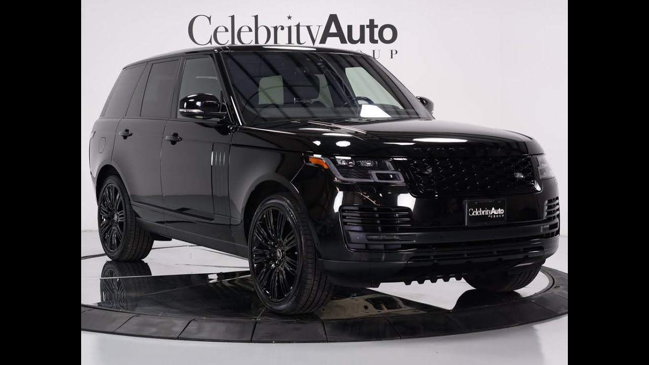 2018 LAND ROVER RANGE ROVER BLACK PKG 22” GLOSS BLACK WHEELS - YouTube